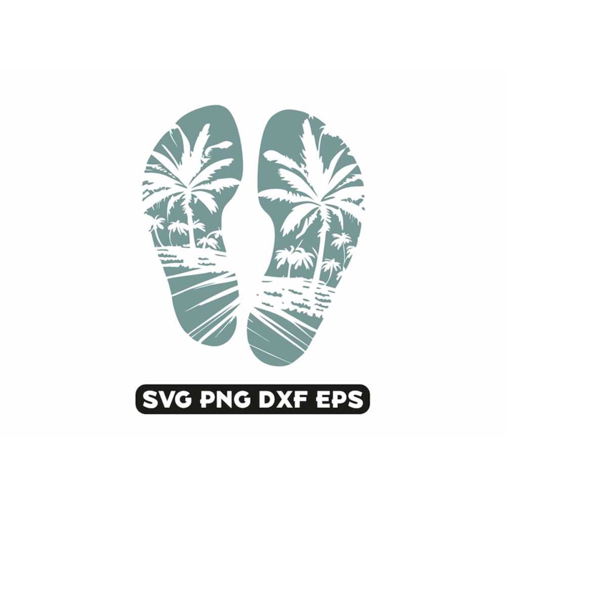 Feet silhouette, travel svg, vacation svg, palm trees svg, s | Inspire ...