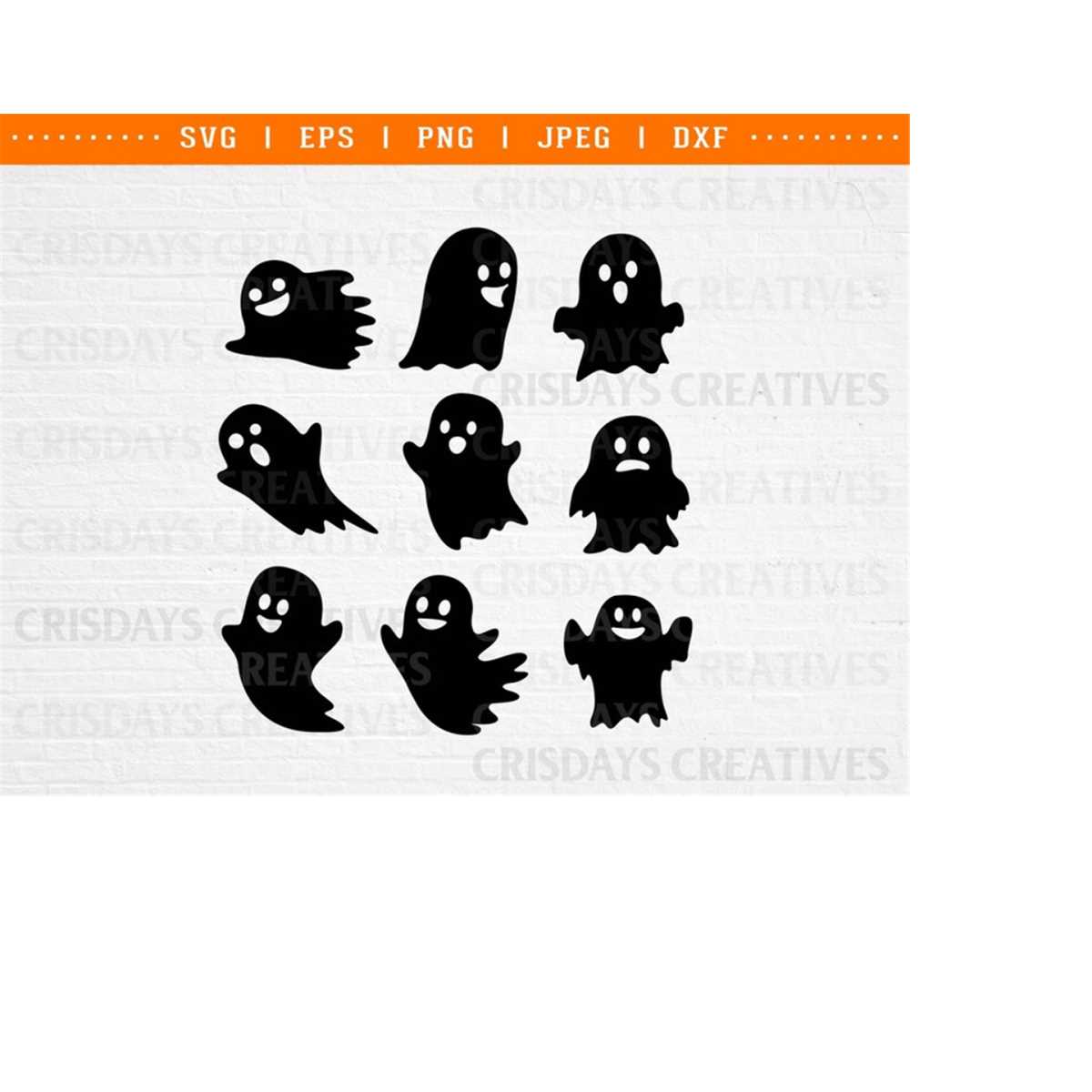 Halloween Bundle Svg| Ghost Svg| Cute Ghost Svg | Halloween | Inspire ...