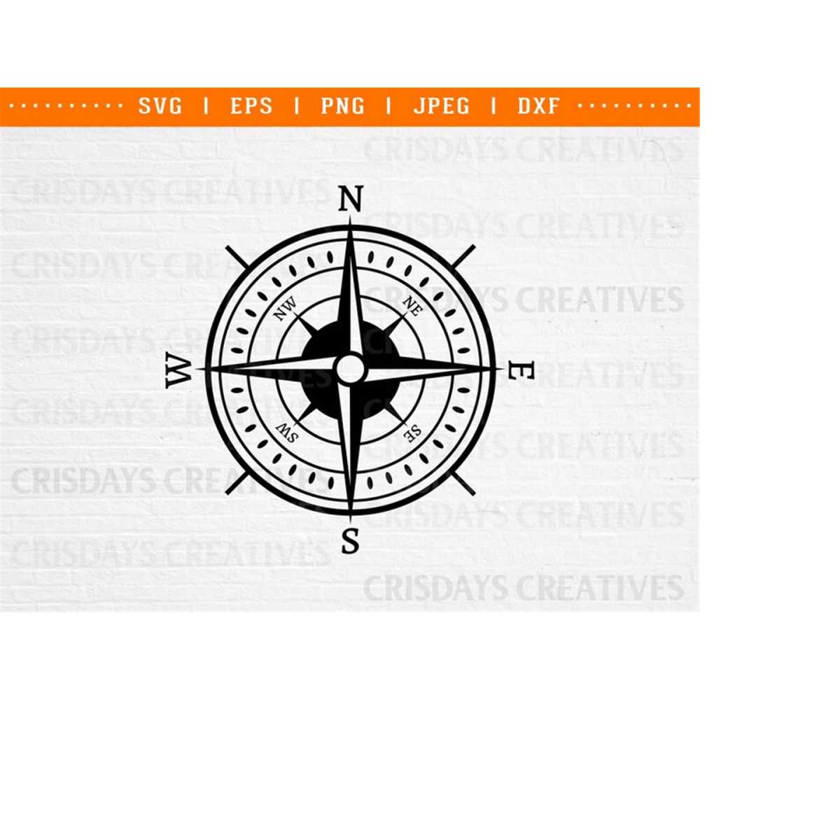 Compass Svg| Compass Direction Svg| compass rose Svg| nautic | Inspire ...