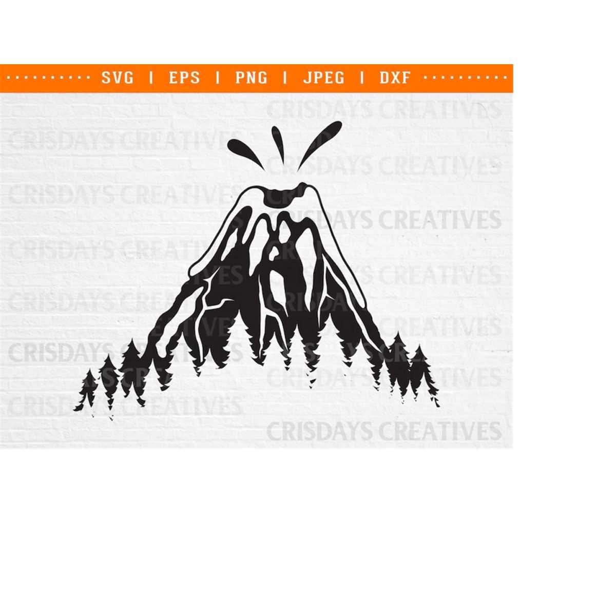 volcano svg, geology svg, volcanic eruption svg, svg files f | Inspire ...