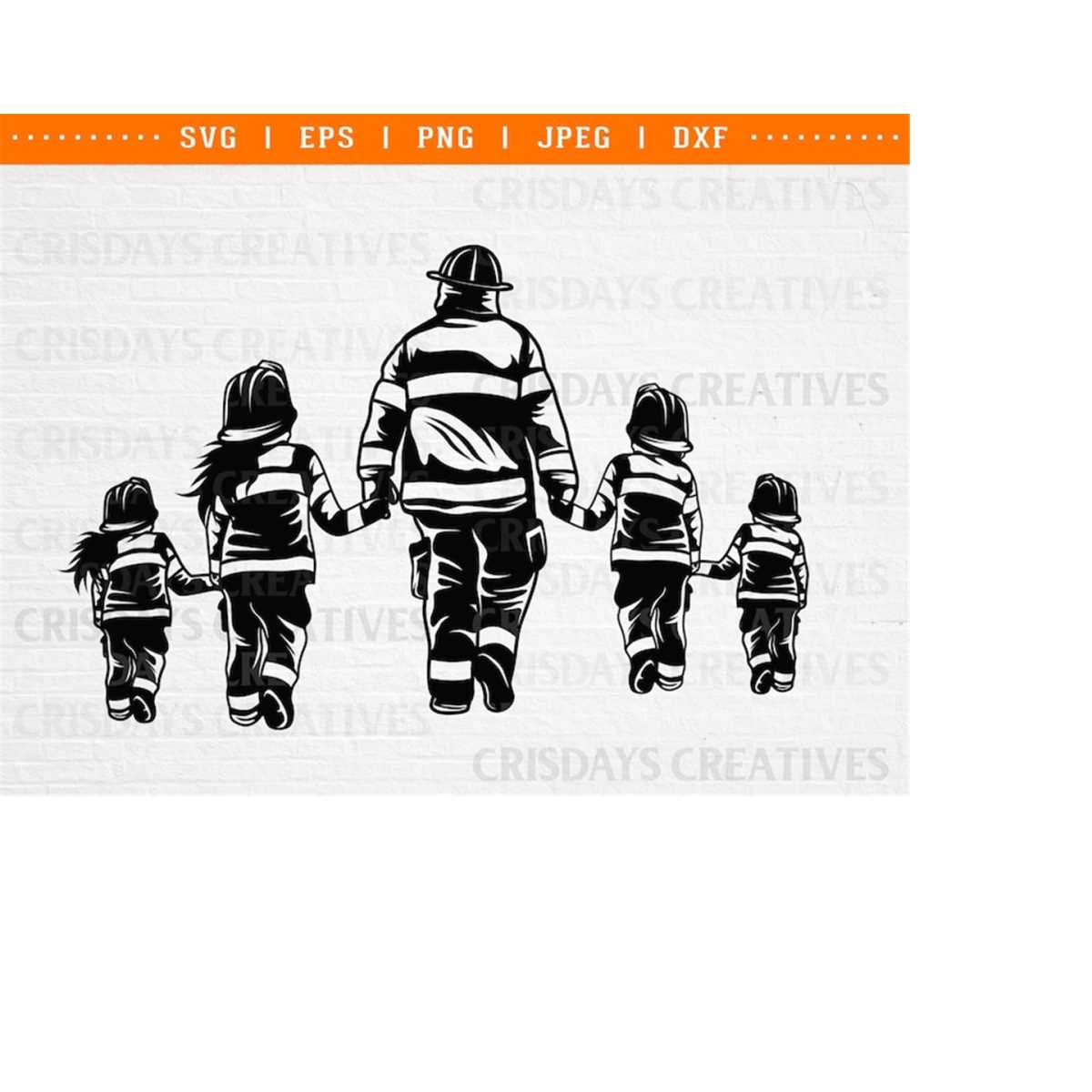 firefighter family svg, dad and kids firefighter svg, firefi | Inspire ...