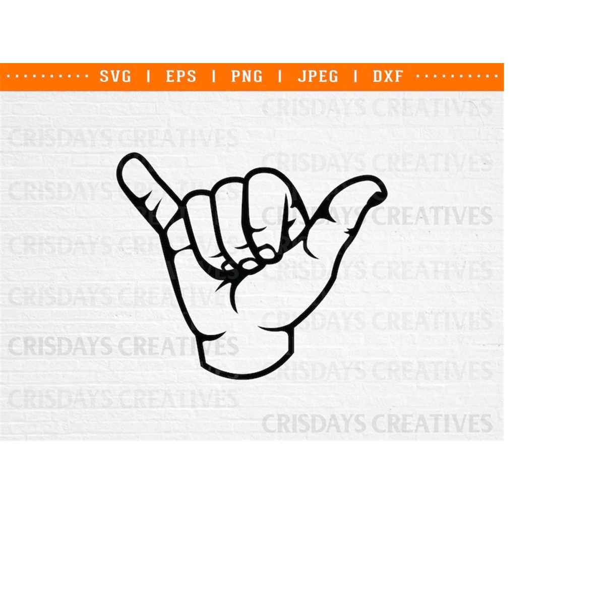 Shaka Hand Sign Svg| Shaka Svg| hand Sign Svg| Hang Loose sv | Inspire ...