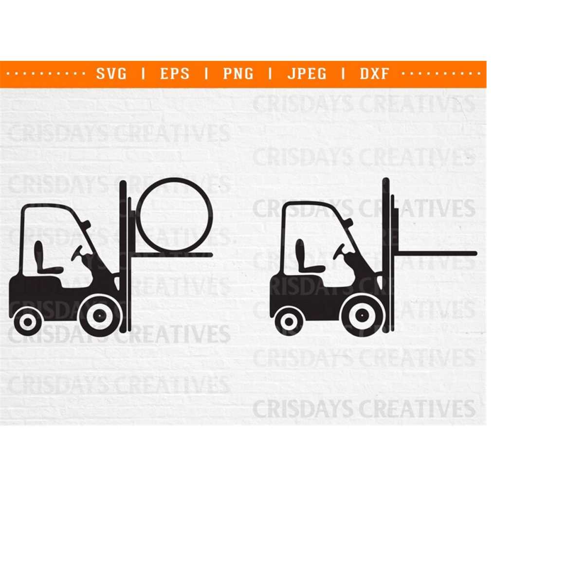 fork lift svg, fork lift cut files, fork truck svg, forklift | Inspire ...