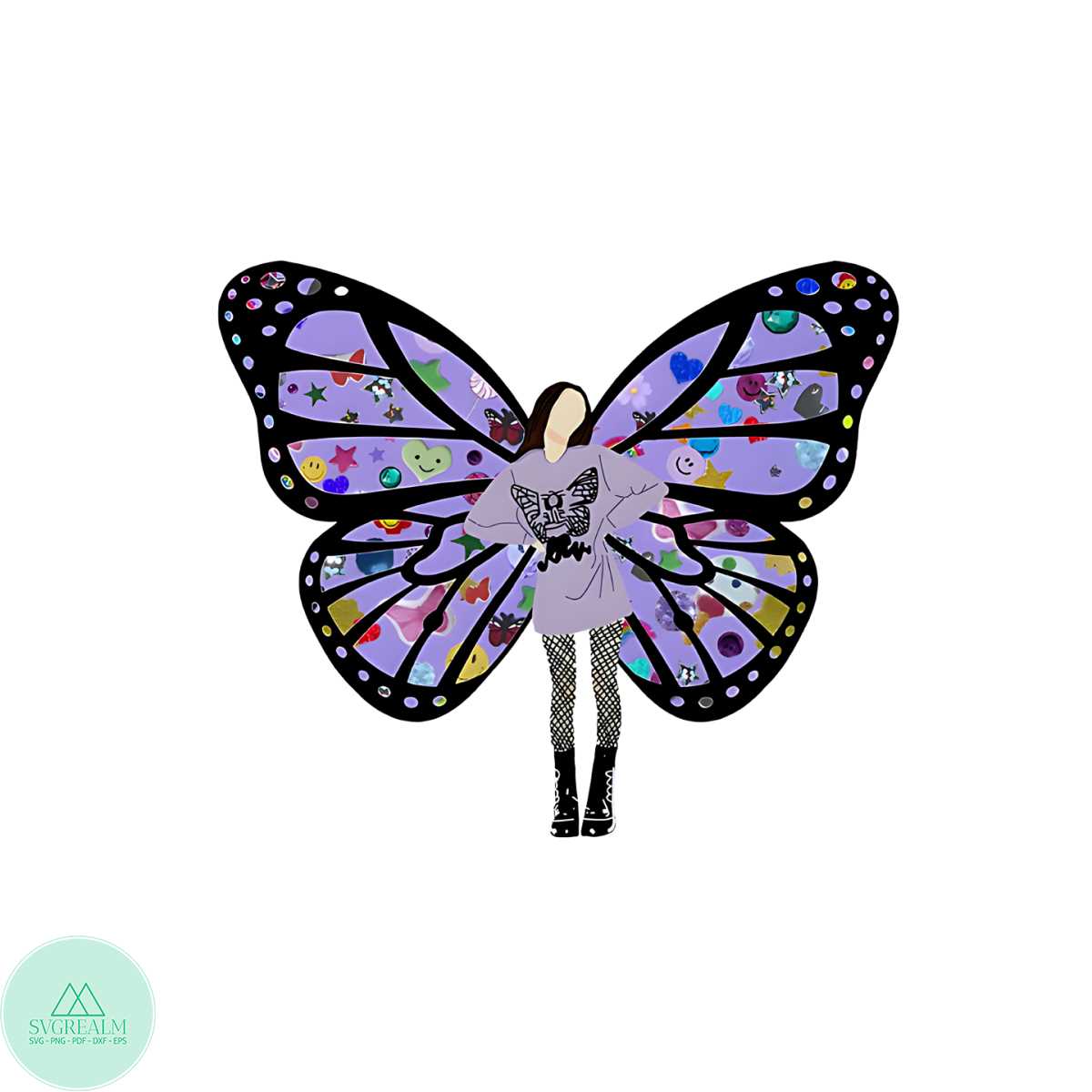 Olivia Rodrigo Guts Butterfly Eras Style PNG Sublimation - Inspire Uplift