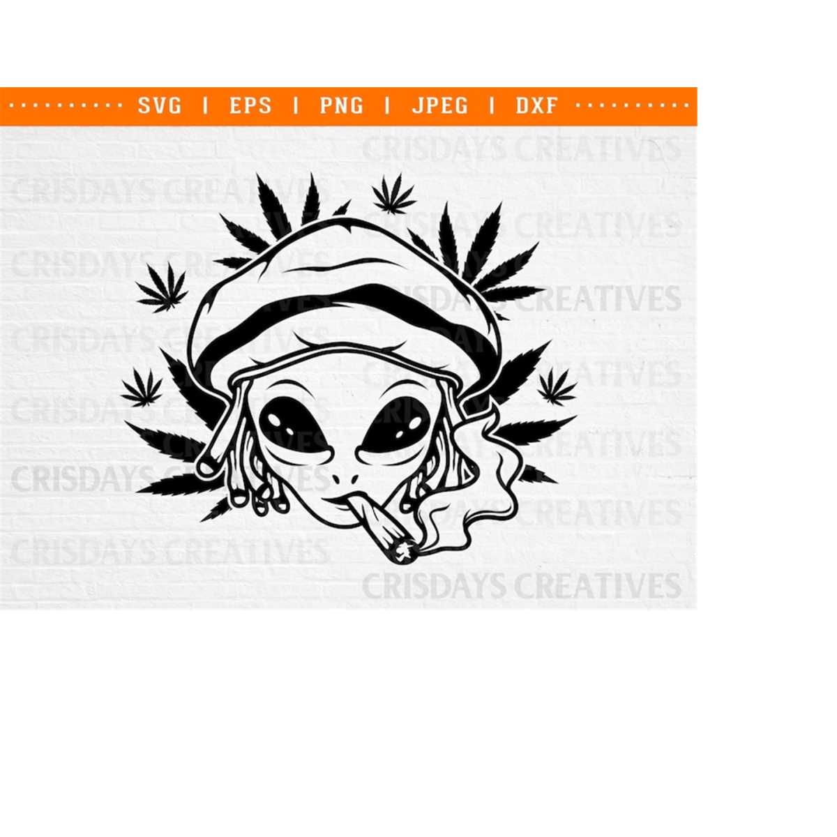 Alien Weed svg, canabis shirt svg, Alien Smoking weed svg, c | Inspire ...