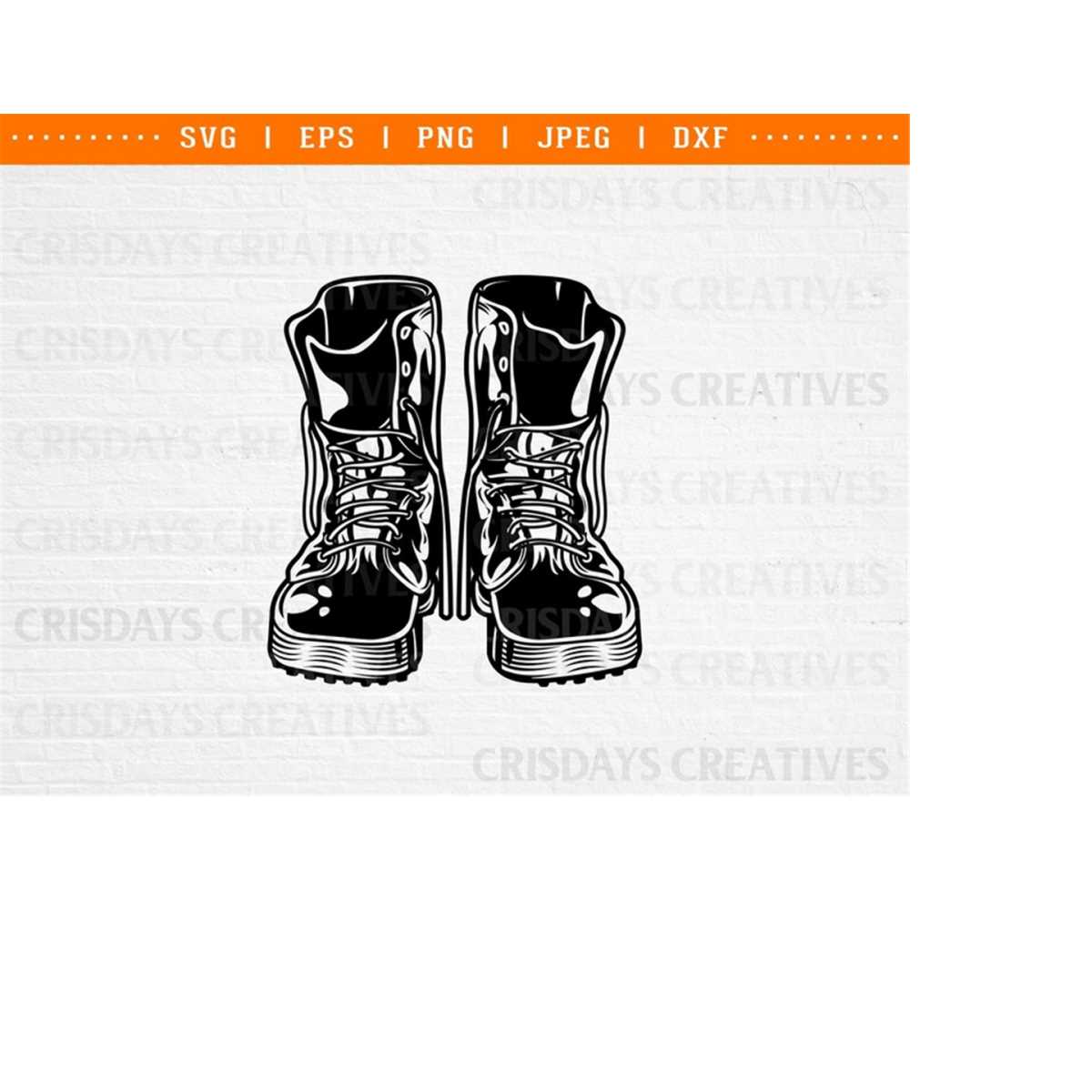 Combat Boots Svg| Soldier Boots Svg| Army Boots Svg| Veteran | Inspire ...