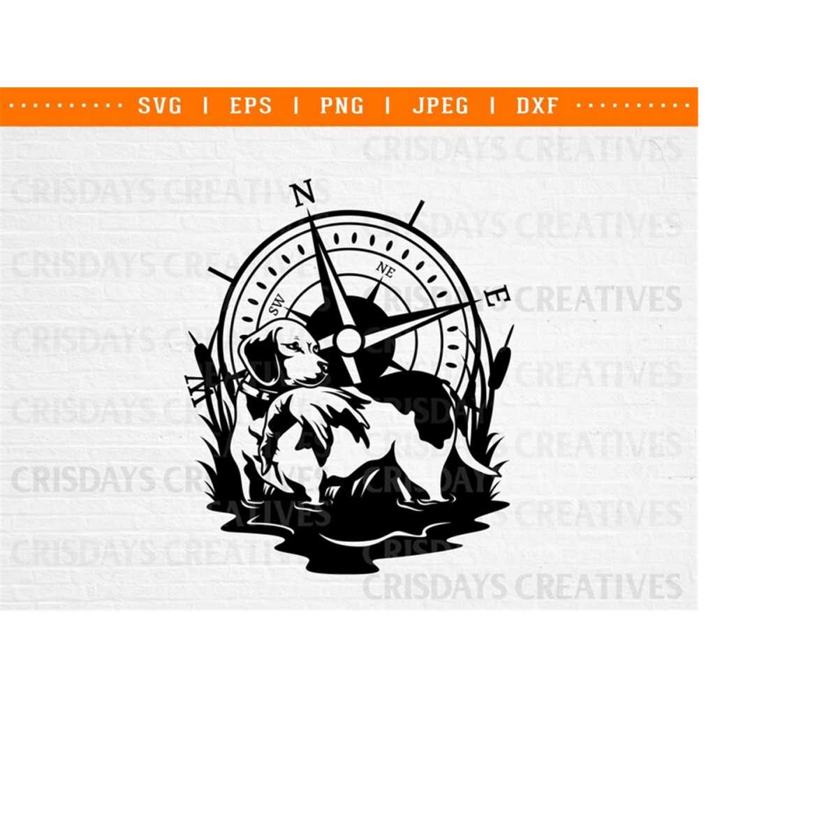 Hunting dog compass svg, compass svg, compass art, compass d - Inspire ...