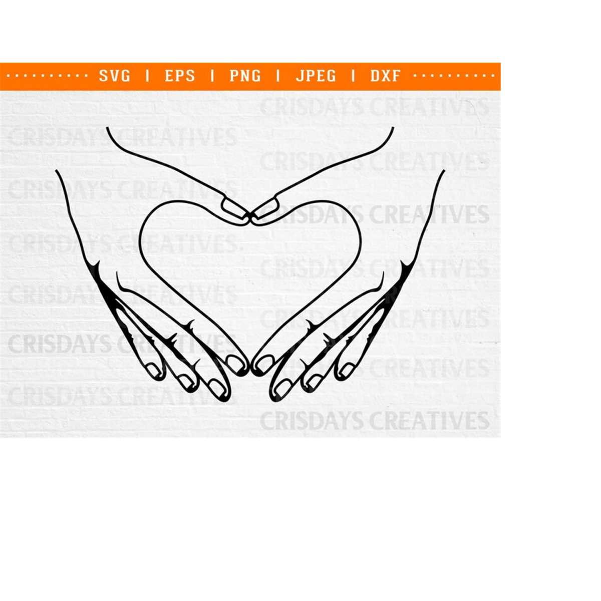 Heart hand svg, Love svg, valentine svg, hand in the form of - Inspire ...