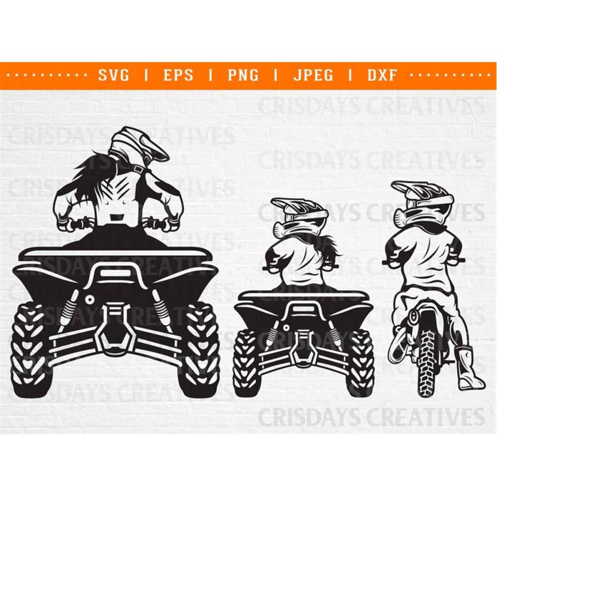 Mom and kids svg, atv svg, mom atv svg, kids atv, atv racing | Inspire ...
