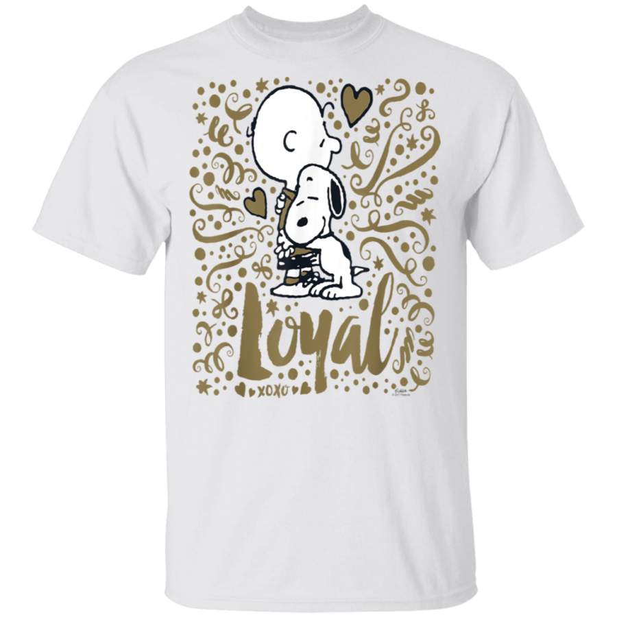 Peanuts Snoopy Charlie Brown Loyal XoXo T-Shirt | Inspire Uplift