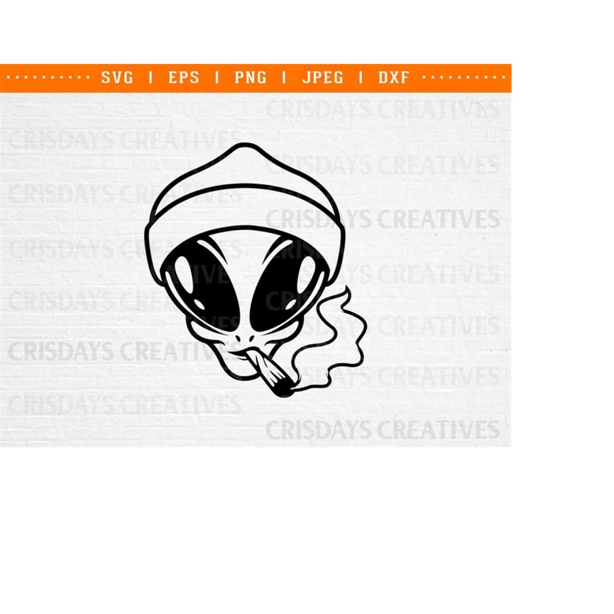 Alien Smoking Svg| Cannabis svg| Alien Svg| Alien weed| Weed - Inspire ...