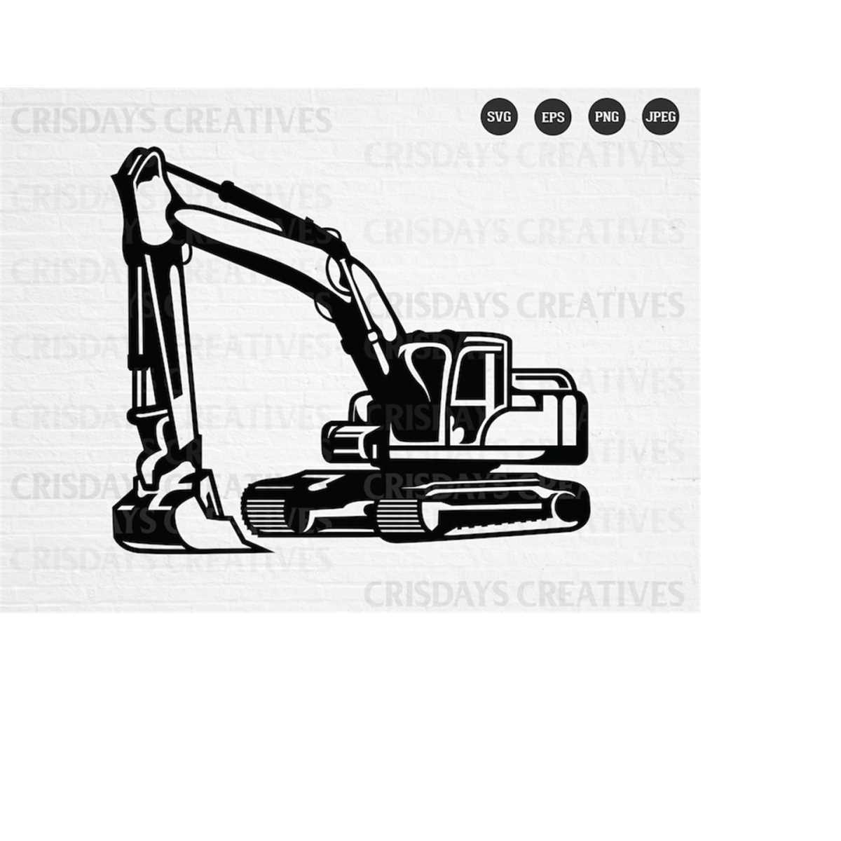 Construction SVG| Excavator SVG| Heavy Equipment Svg| US Exc | Inspire ...