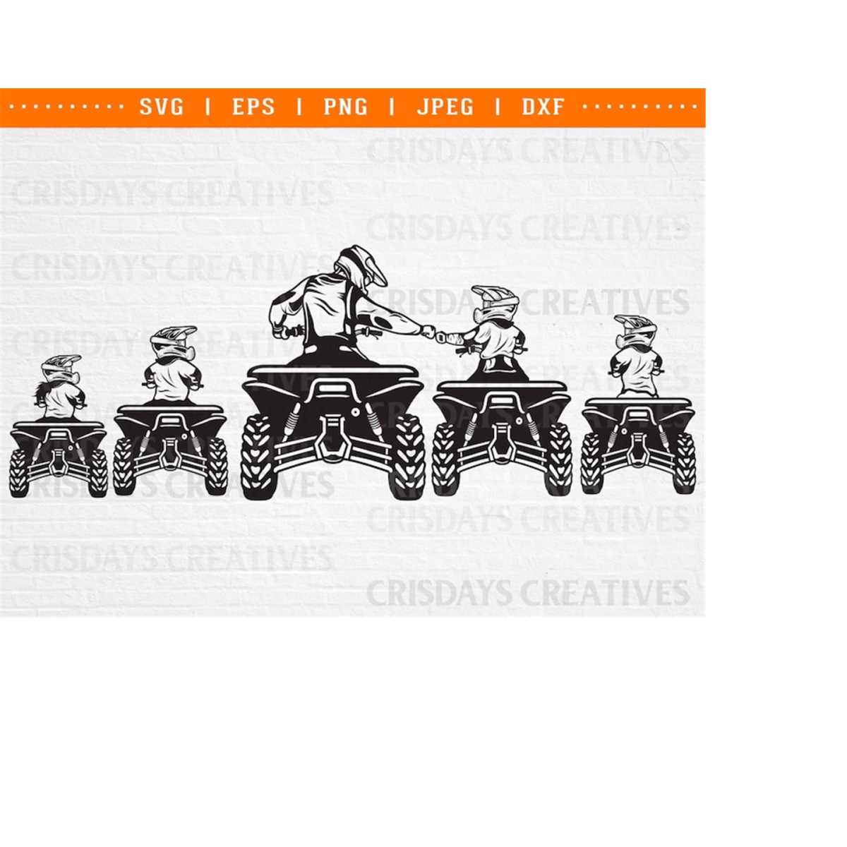 Kids Adventure Svg , Kids Atv Svg, Dad and Kids Atv Svg , Gr | Inspire ...