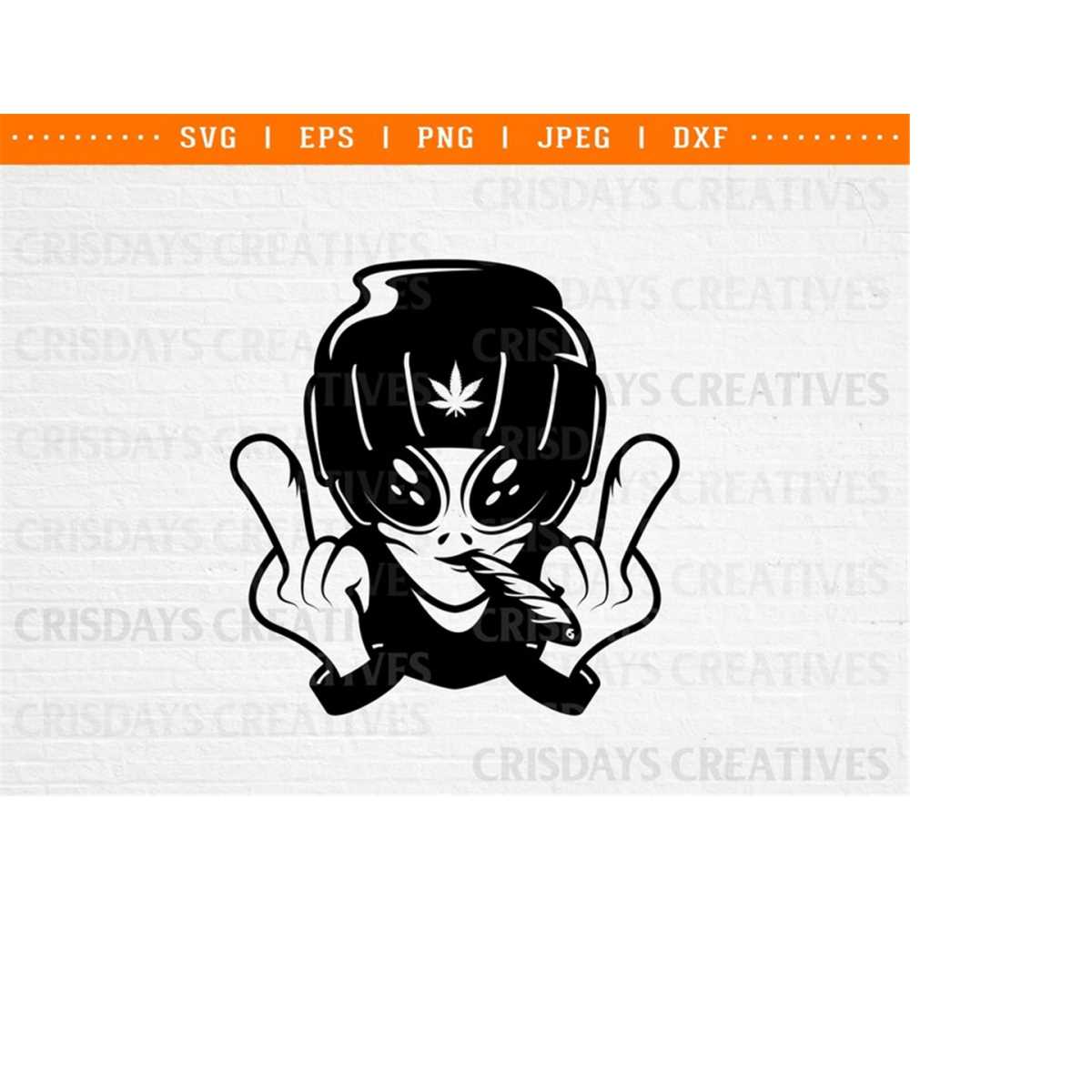 Alien Weed Svg Weed Svg Cannabis Svg Alien Weed Vector C Inspire Uplift