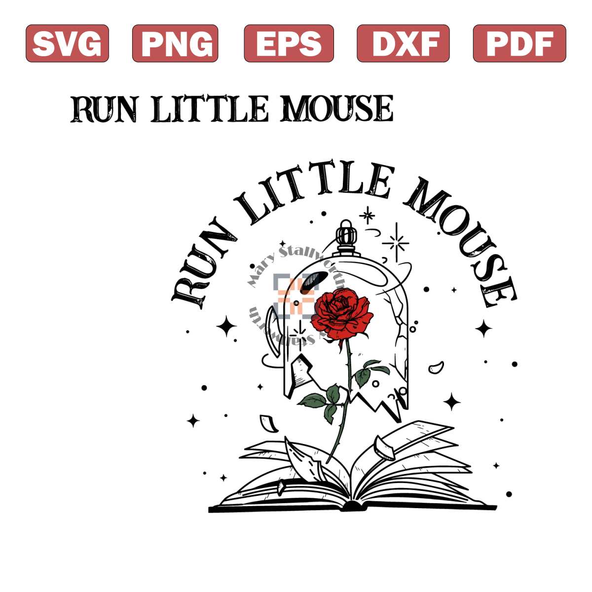 Run Little Mouse Haunting Adeline SVG Cutting Digital File | Inspire Uplift
