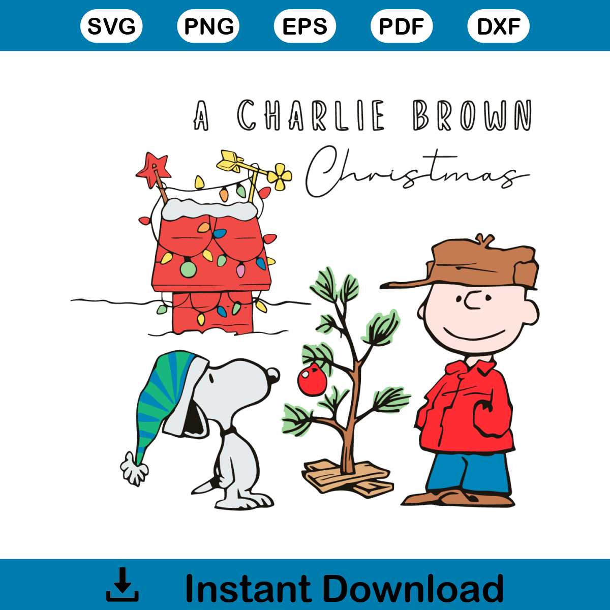 Vintage A Charlie Brown Christmas SVG Cutting Digital File | Inspire Uplift