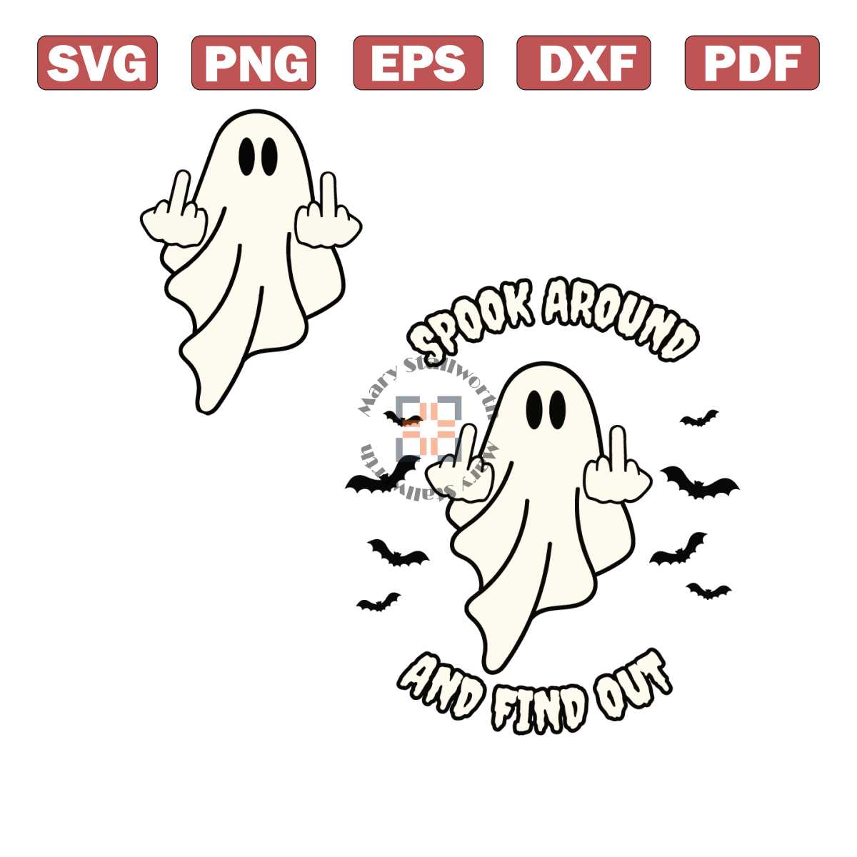 Spook Around and Find Out Halloween Ghost SVG Download | Inspire Uplift