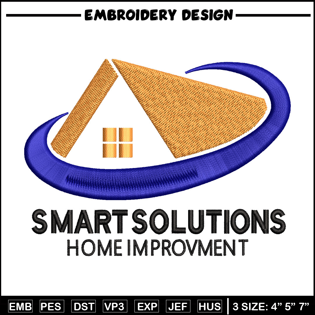 Smart solution embroidery design, Logo embroidery, Emb desig | Inspire ...