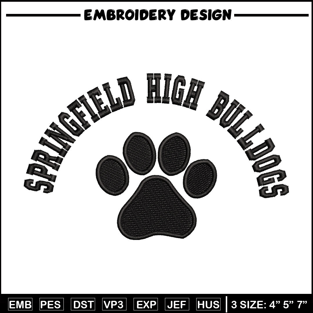 Springfield embroidery design, Logo embroidery, Emb design, | Inspire ...