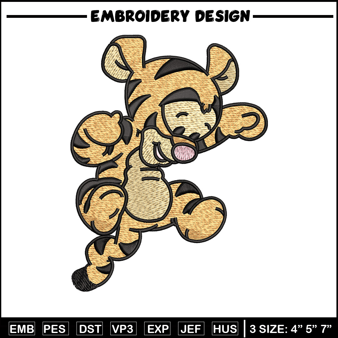 Tigger embroidery design, Pooh disney embroidery, Embroidery | Inspire ...