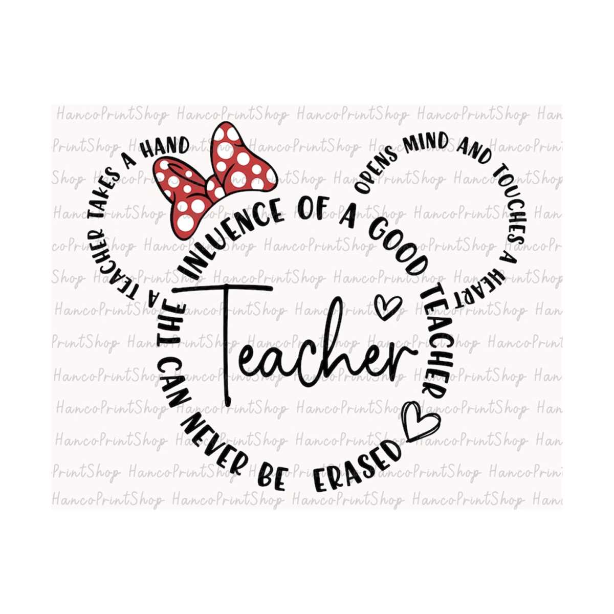 The Influence Of A Good Teacher Can Never Be Erased Svg, Tea | Inspire ...