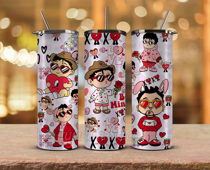 Valentine Tumbler PNG, Valentines Tumbler Wrap, Valentine Gi | Inspire ...