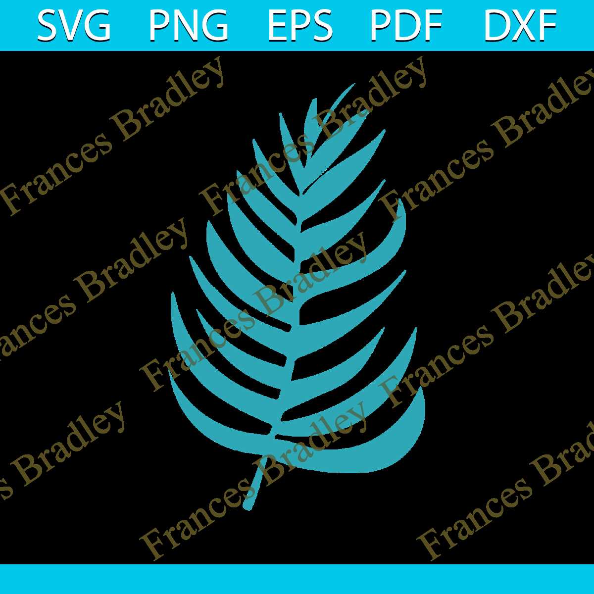 Blue Tropical Palm leaves, Tropical Leaf png, Palm Leaves pn - Inspire ...
