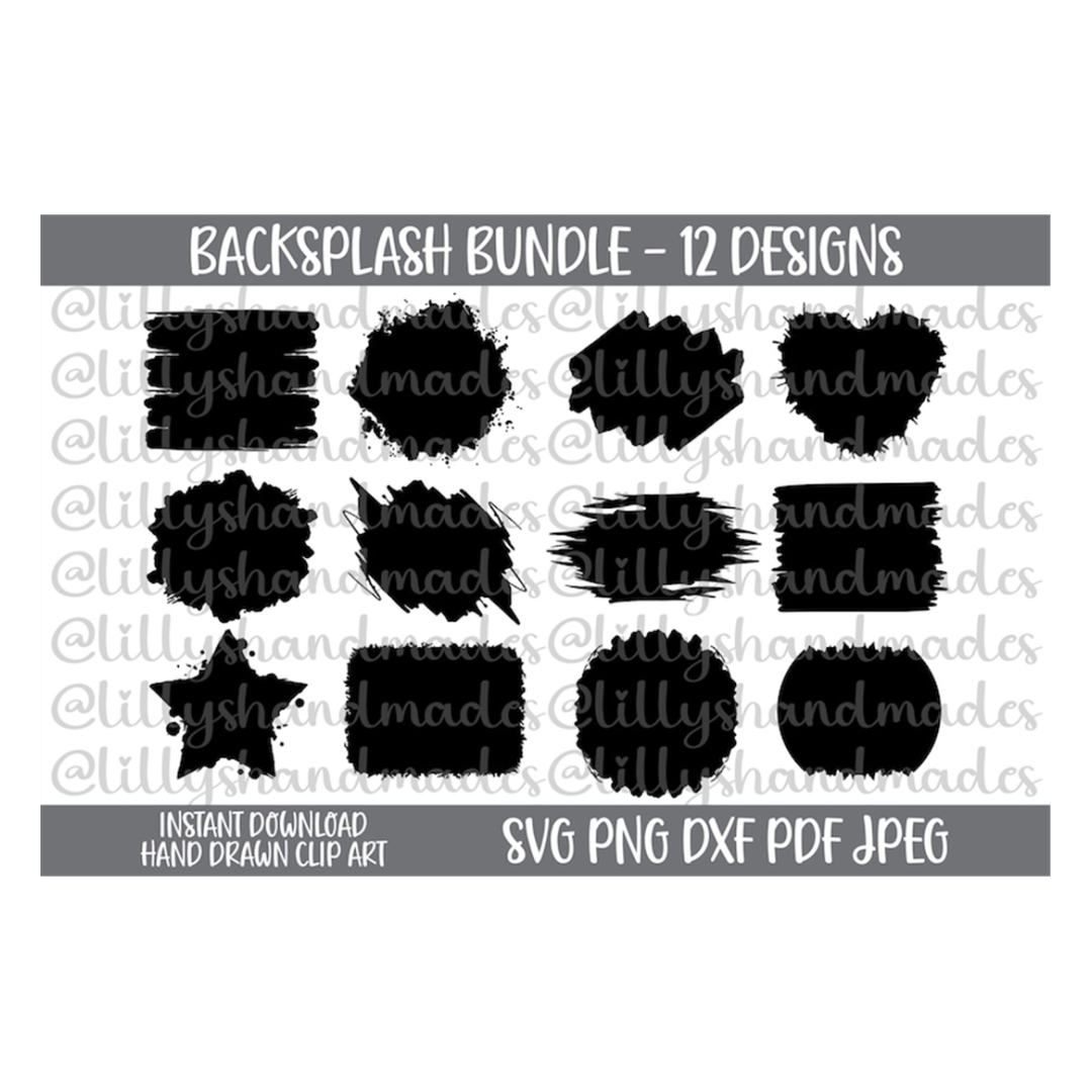 Splatter Svg, Brush Strokes Svg Paint Brush Svg, Splatter Ba | Inspire ...