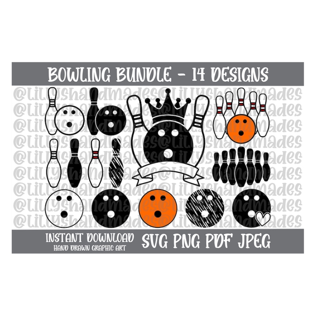 Bowling Svg, Bowling Ball Svg, Bowling Pin Svg, Bowling Clip | Inspire ...