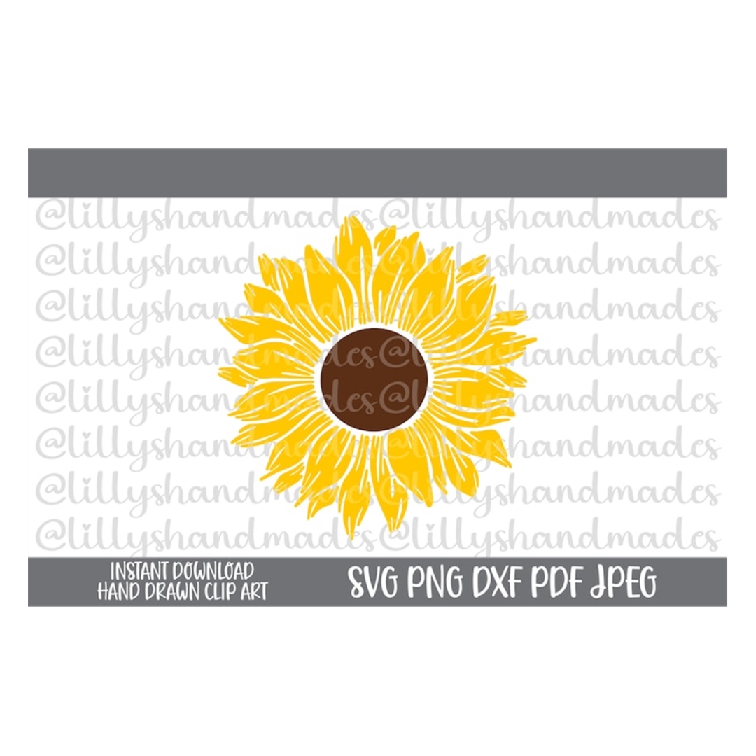 Sunflower Svg Files, Sunflower Sublimation, Sunflower Clipar | Inspire ...