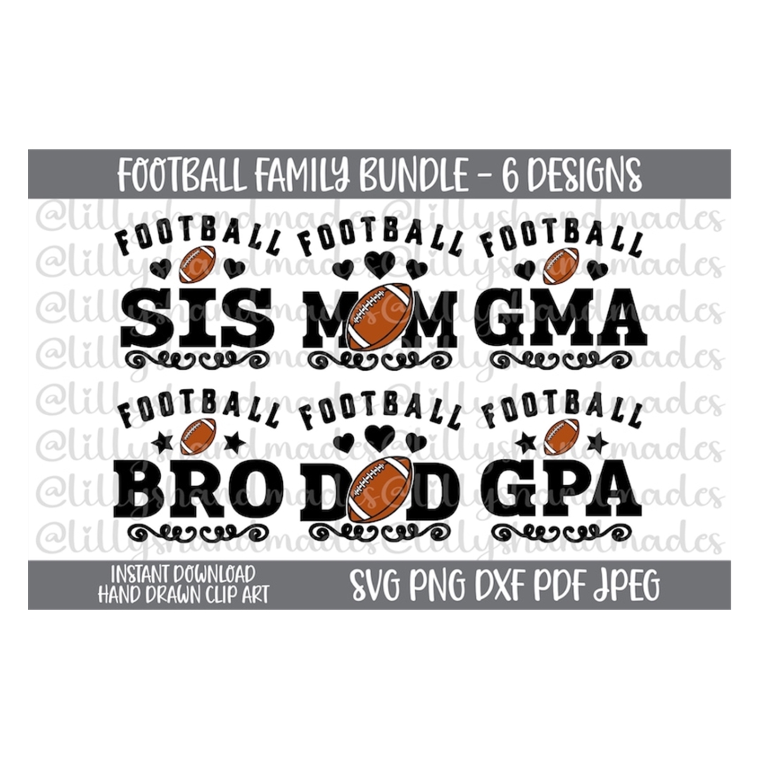 Football Mom Svg, Football Dad Svg, Football Sister Svg, Foo | Inspire ...