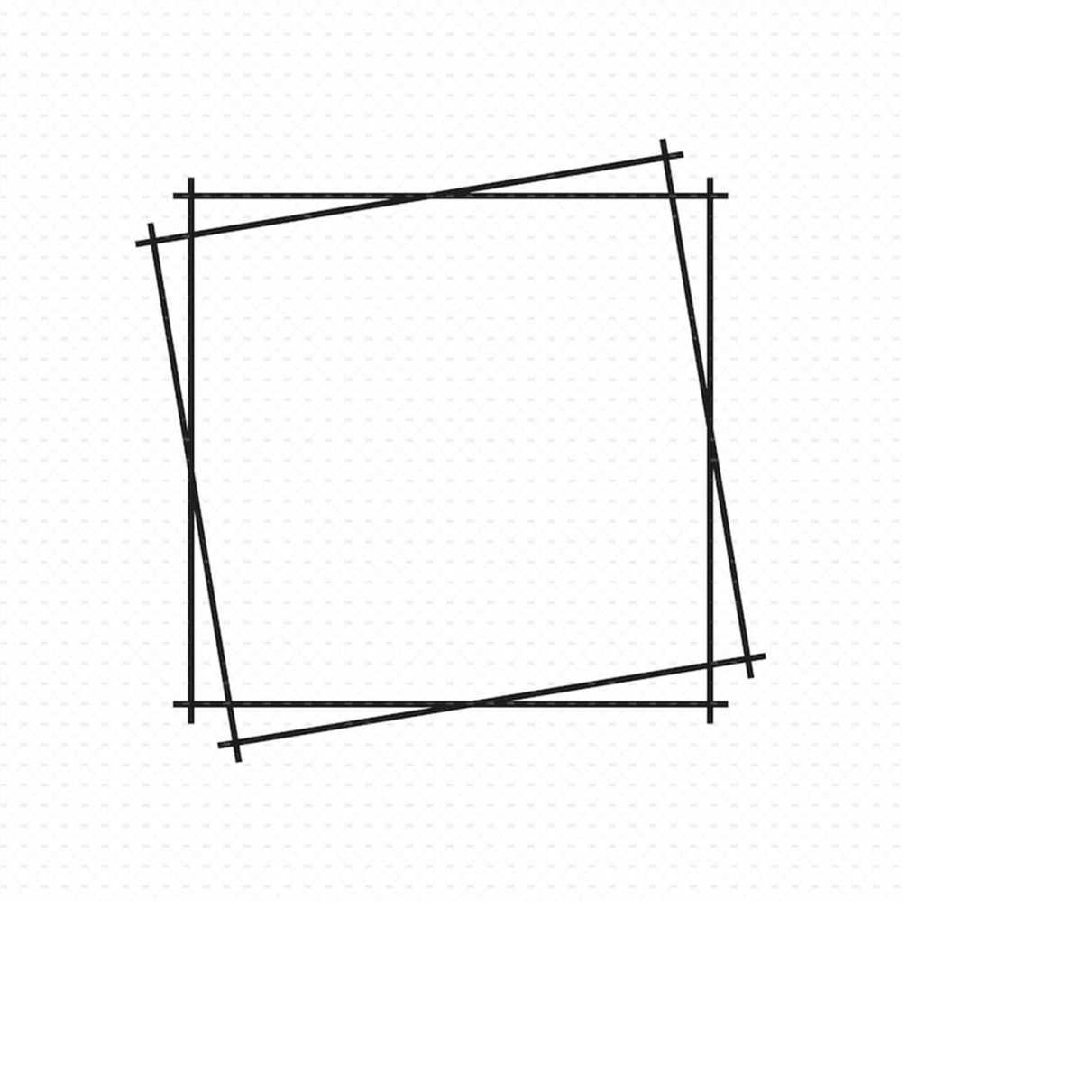 Double Square Frame Svg Png Eps Pdf Files, Square Frame Svg, - Inspire ...