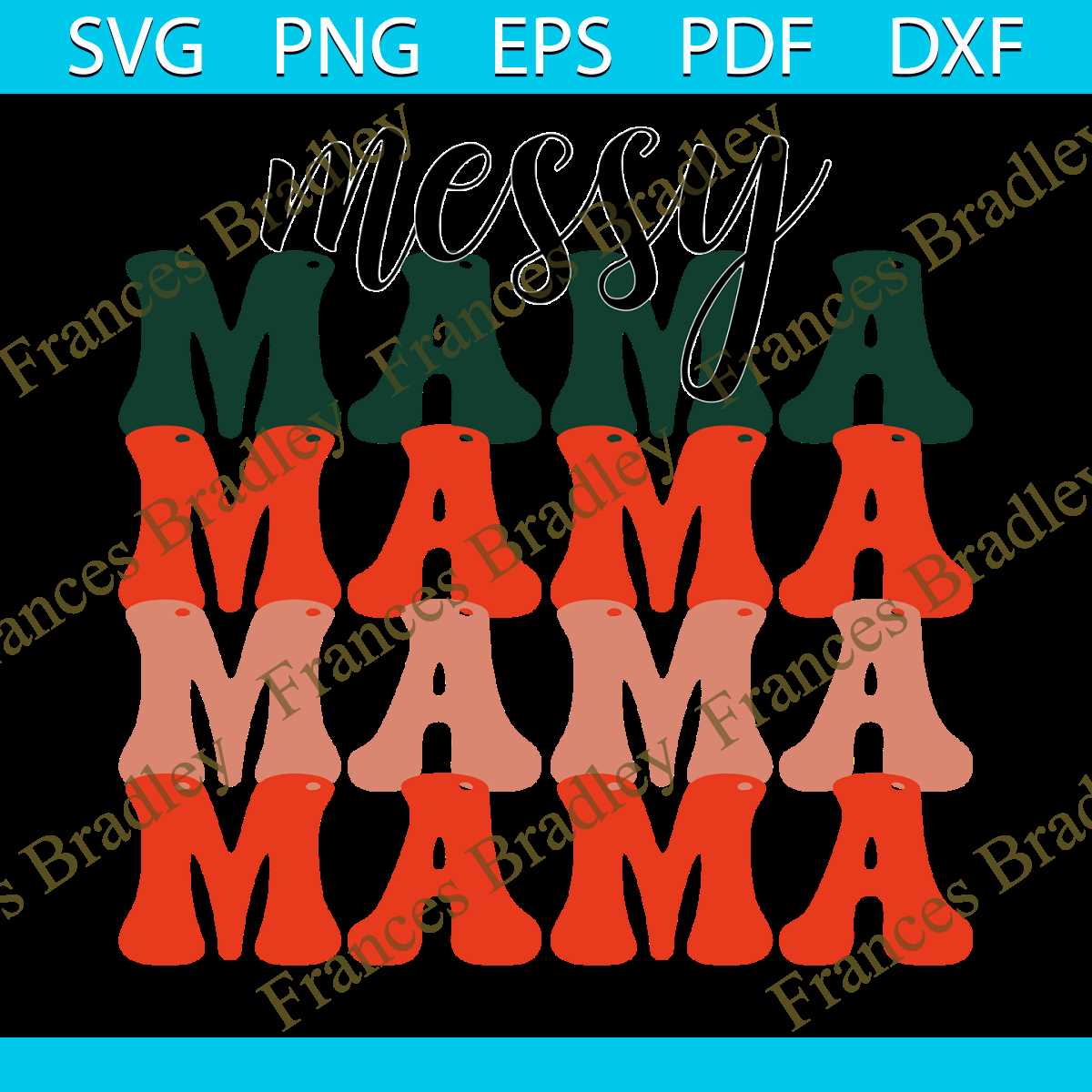 Messy Mama PNG Sublimation Digital Design Download, retro ma | Inspire ...