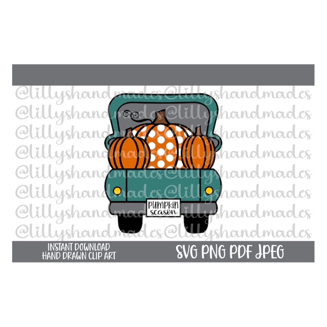 Fall Truck Svg, Fall Truck Png, Pumpkin Truck Svg, Pumpkin T - Inspire ...