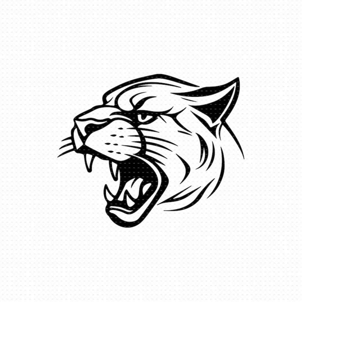 Cougar Svg, Png, Eps, Pdf Files, Cougar Face Svg, Cougar Hea - Inspire ...