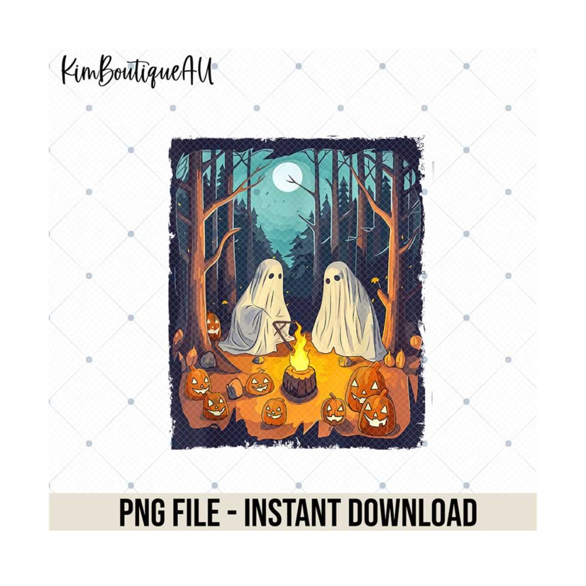 Cute Sheet Ghost Camping Halloween Png, Cute Spooky Png, Pum - Inspire ...
