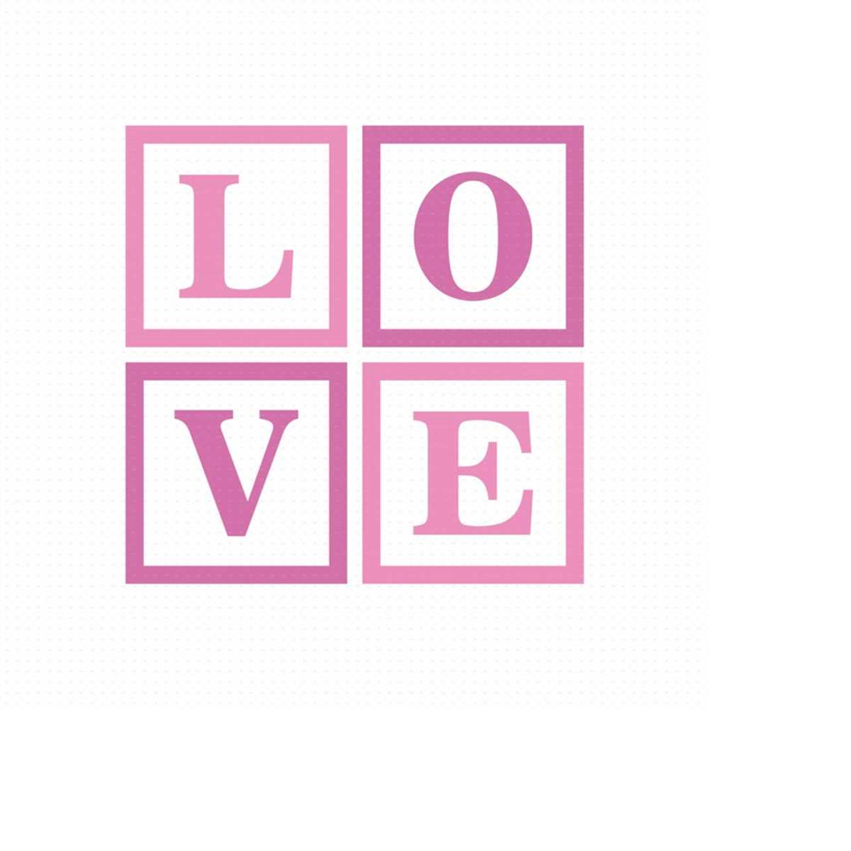 Love Blocks Svg, Png, Eps, Pdf Files, Love Svg, Love Svg, Lo - Inspire ...