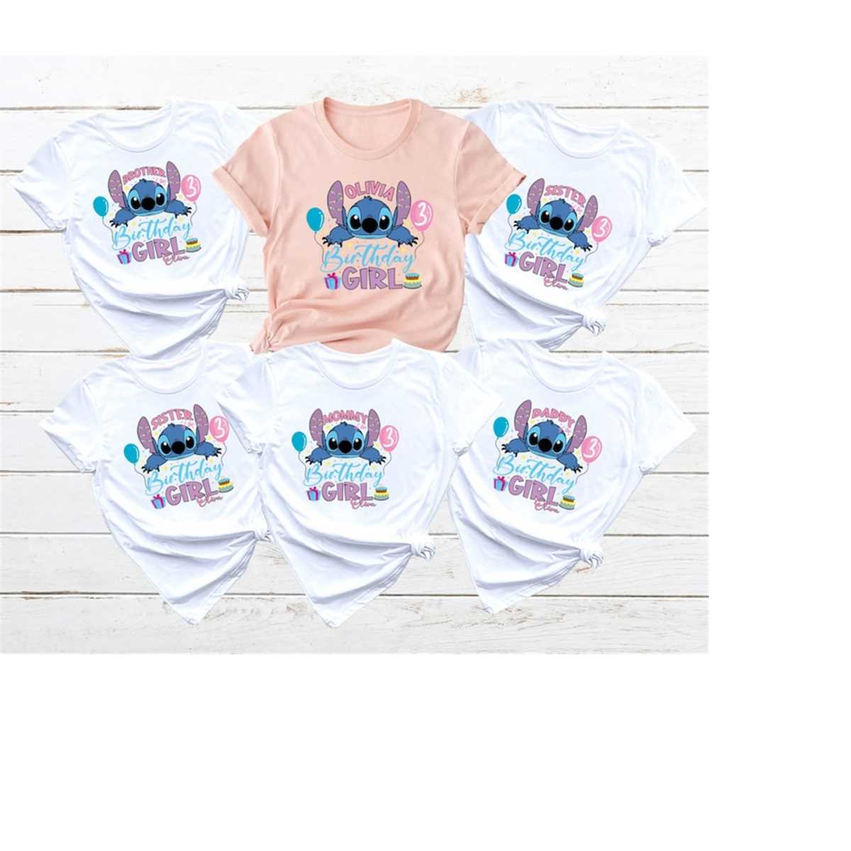 Disney Stitch Birthday Girl, Disney Stitch Birthday Family S - Inspire ...