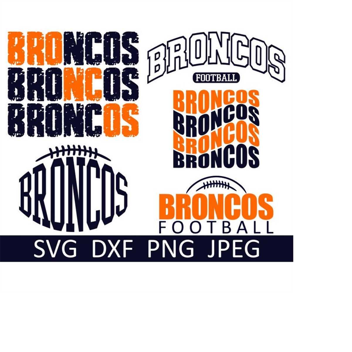 Broncos SVG Bundle, Broncos PNG Bundle, Digital Download, Cu | Inspire ...