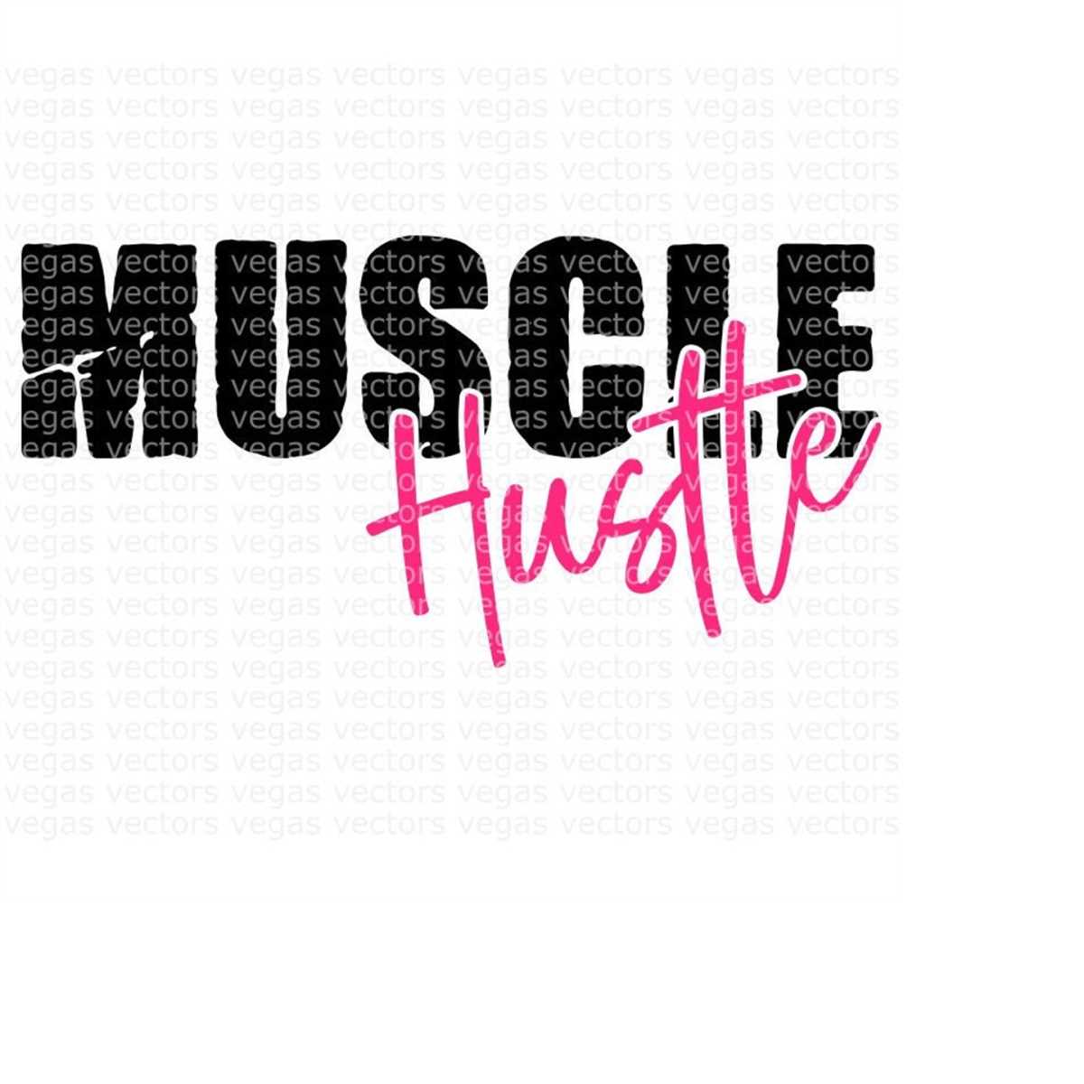 Muscle Hustle SVG, Workout SVG, Gym Tank SVG, Digital Downlo - Inspire ...
