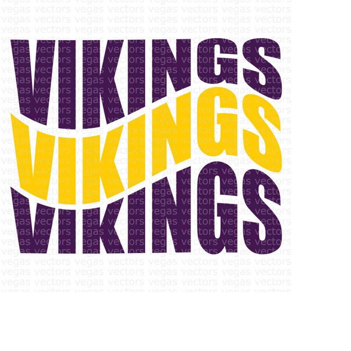 Vikings SVG, Vikings Wavy SVG, Vikings PNG, Digital Download - Inspire ...
