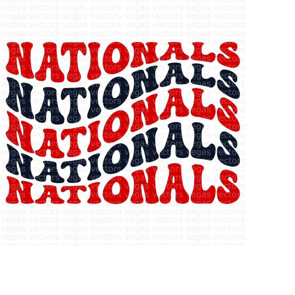 Nationals SVG, Nationals Wavy SVG, Nationals PNG, Digital Do | Inspire ...