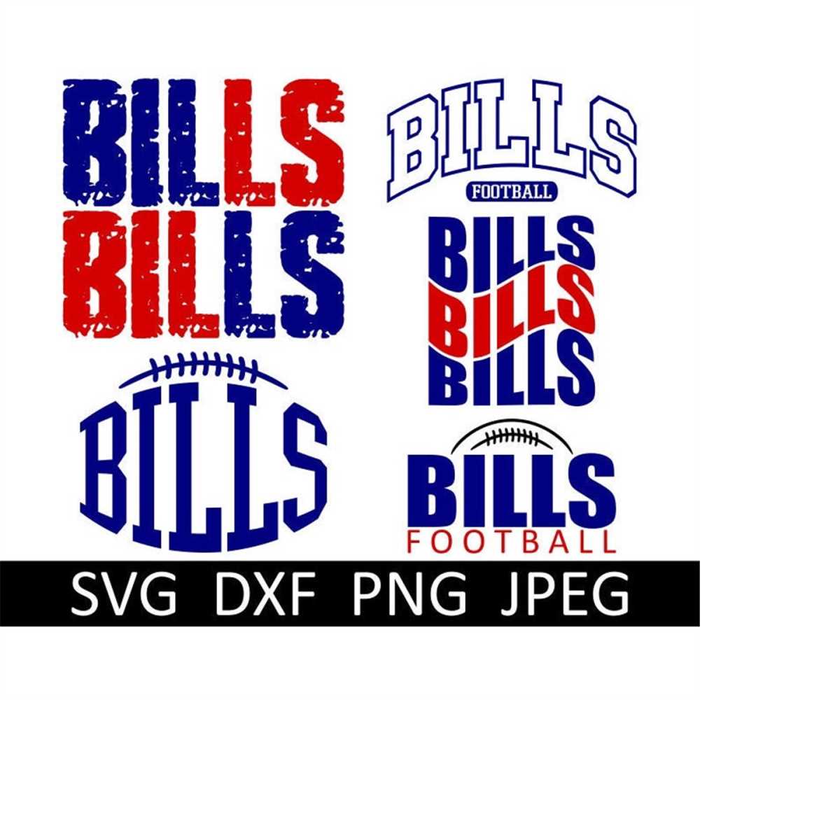 Bills SVG Bundle, Bills PNG Bundle, Digital Download, Cut Fi | Inspire ...