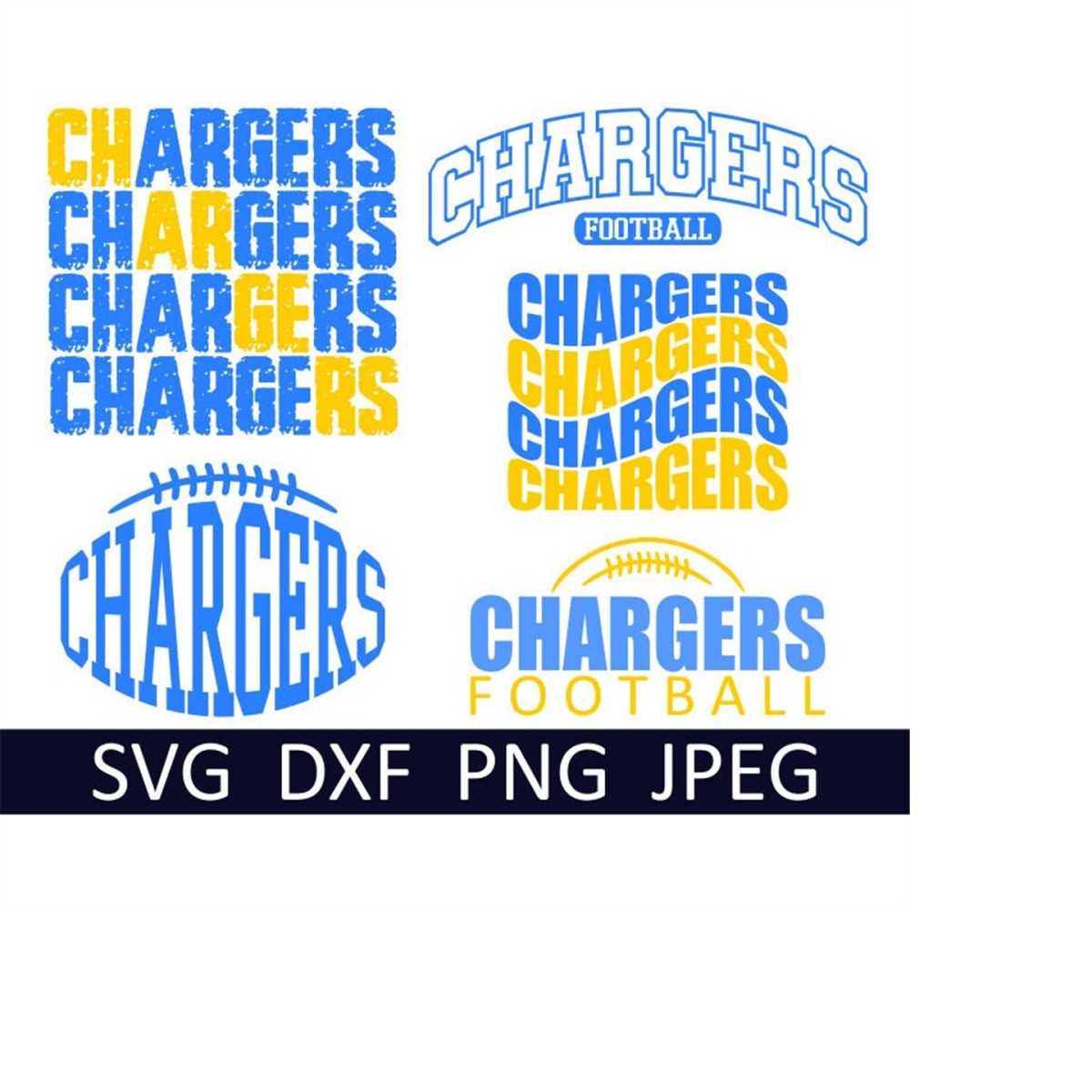 Chargers SVG Bundle, Chargers PNG Bundle, Digital Download, | Inspire ...