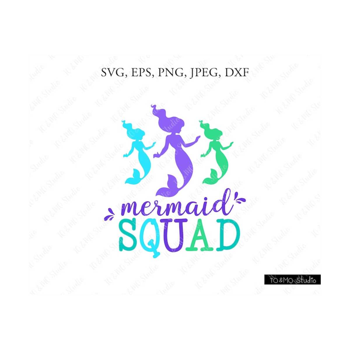 Mermaid SVG, Mermaid Squad Svg, Cute Mermaid Svg, Mermaid C | Inspire ...