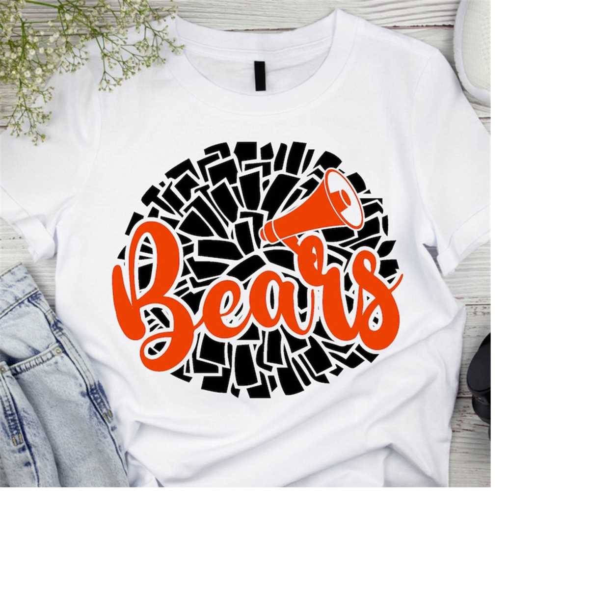 Bears svg, Bear svg, Bears Football Svg, Bears Cheer svg, Be | Inspire ...