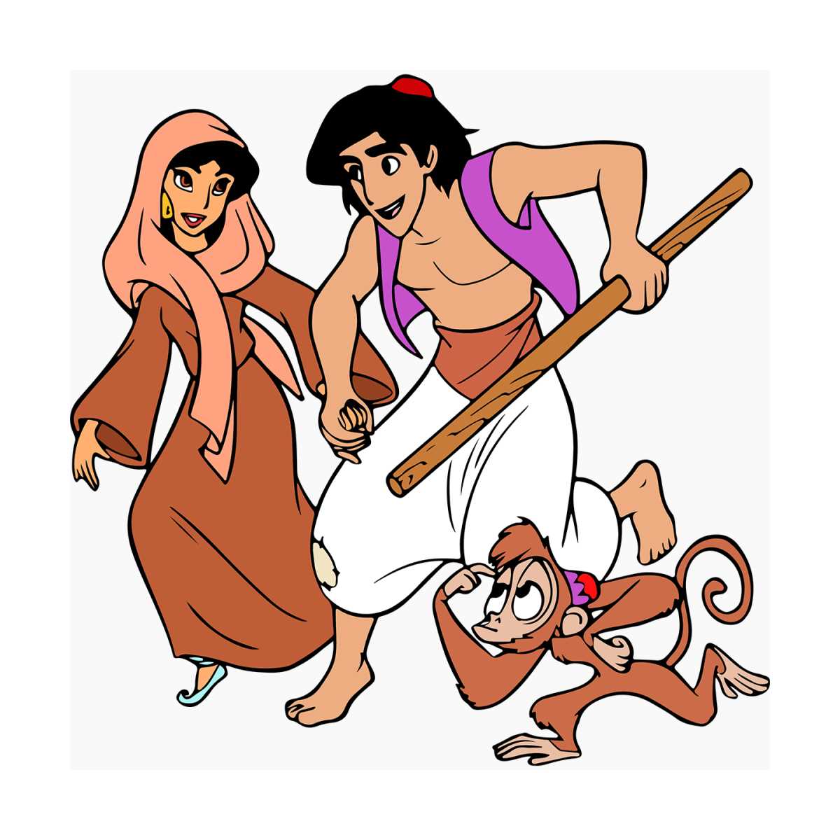 Aladdin PNG, Genie PNG, Monkey PNG, Jasmine PNG, Aladdin cha | Inspire ...