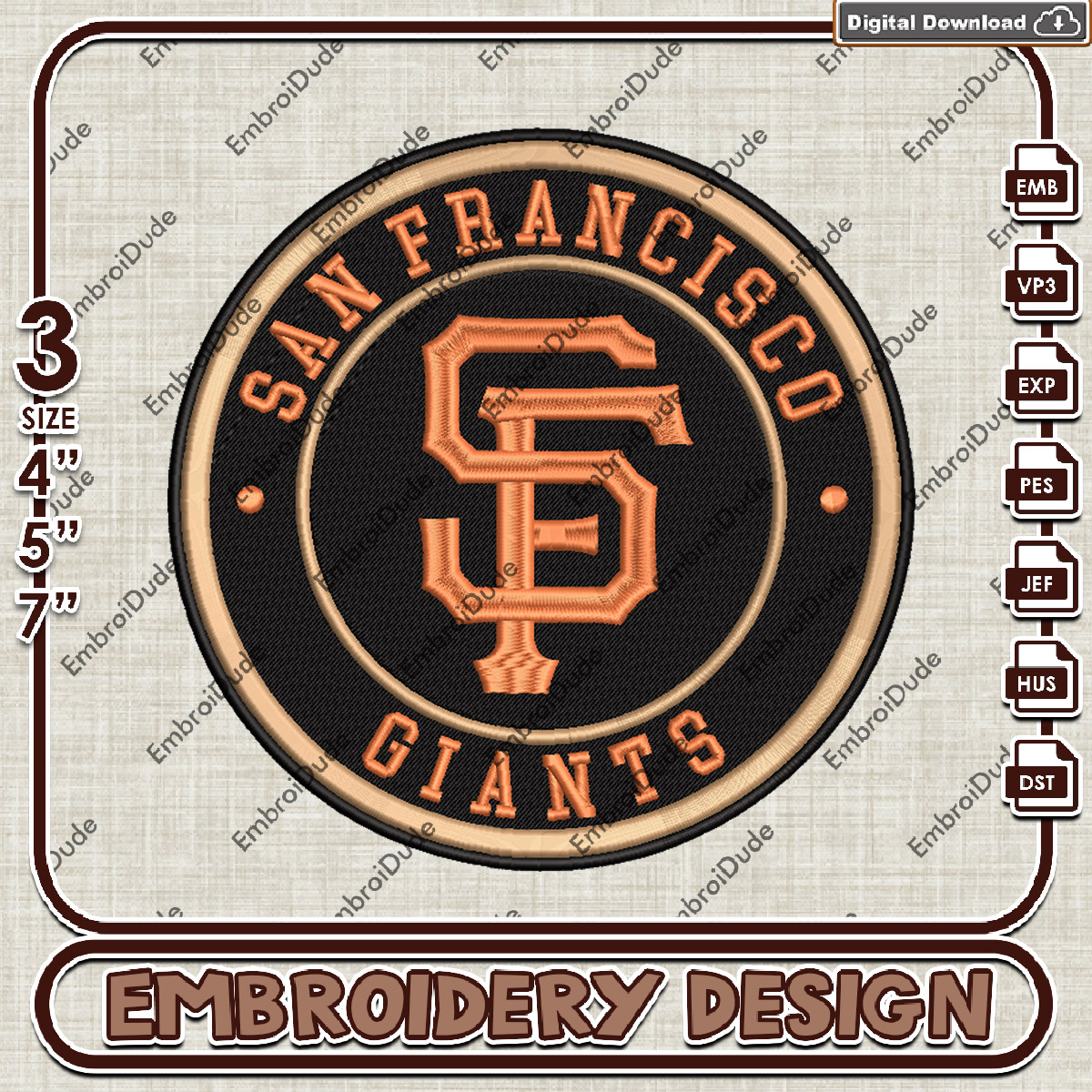 MLB San Francisco Giants Team Embroidery Design, MLB Embroid - Inspire ...