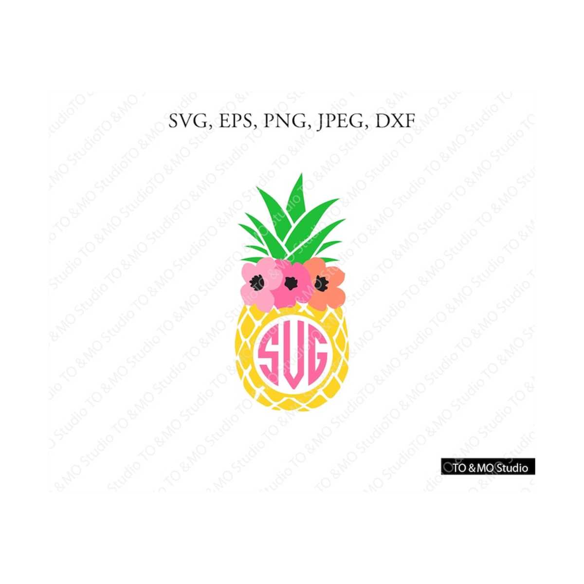Pineapple Monogram SVG,Pineapple SVG, Pineapple Clipart, SVG - Inspire ...