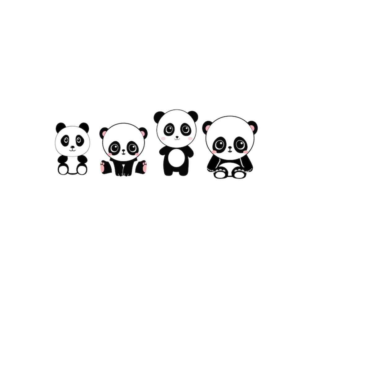 PANDA SVG, Cute PANDA Svg, Cartoon Panda Svg, Panda Clipart, | Inspire ...